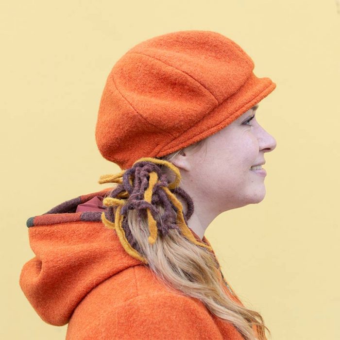 Kerttu-hattu, villainen lipallinen baskeri | Minna Suuronen Oy